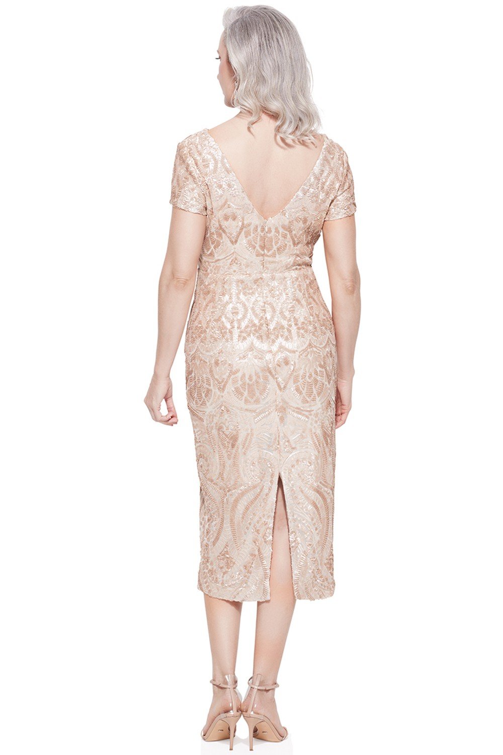 Jazz Mid Length Gown by Trellis Lane in Champagne - Mothers Only