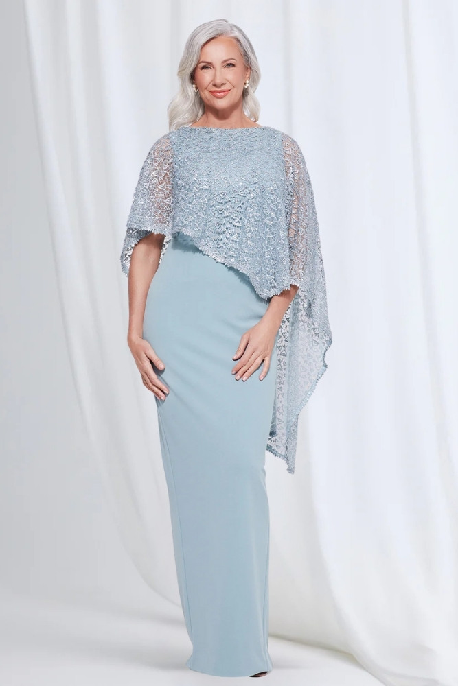 June Light Blue Dress | Sparkle Mother of the Bride Gown